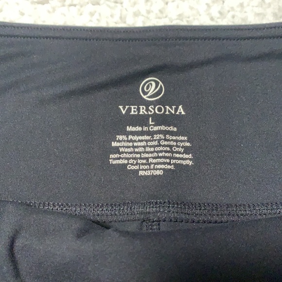 Versona | Shorts | Versona Black Crossover Biker Shorts Nwts | Poshmark